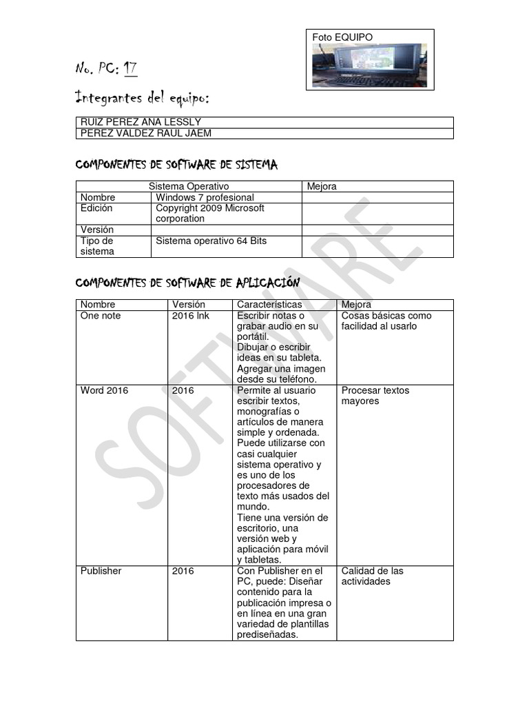 SOFTWARE Y MEJORAS (1) actualizado | Descargar gratis PDF | Software de ...