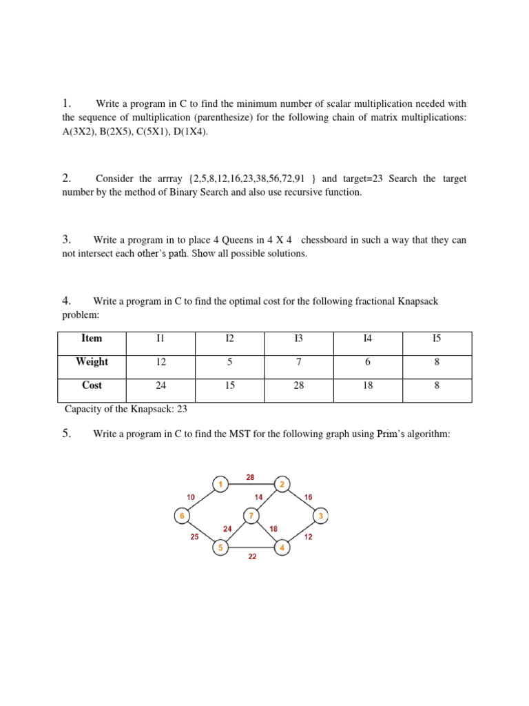 DAA Suggestion For Practical | PDF | Computer Programming | Graph Theory