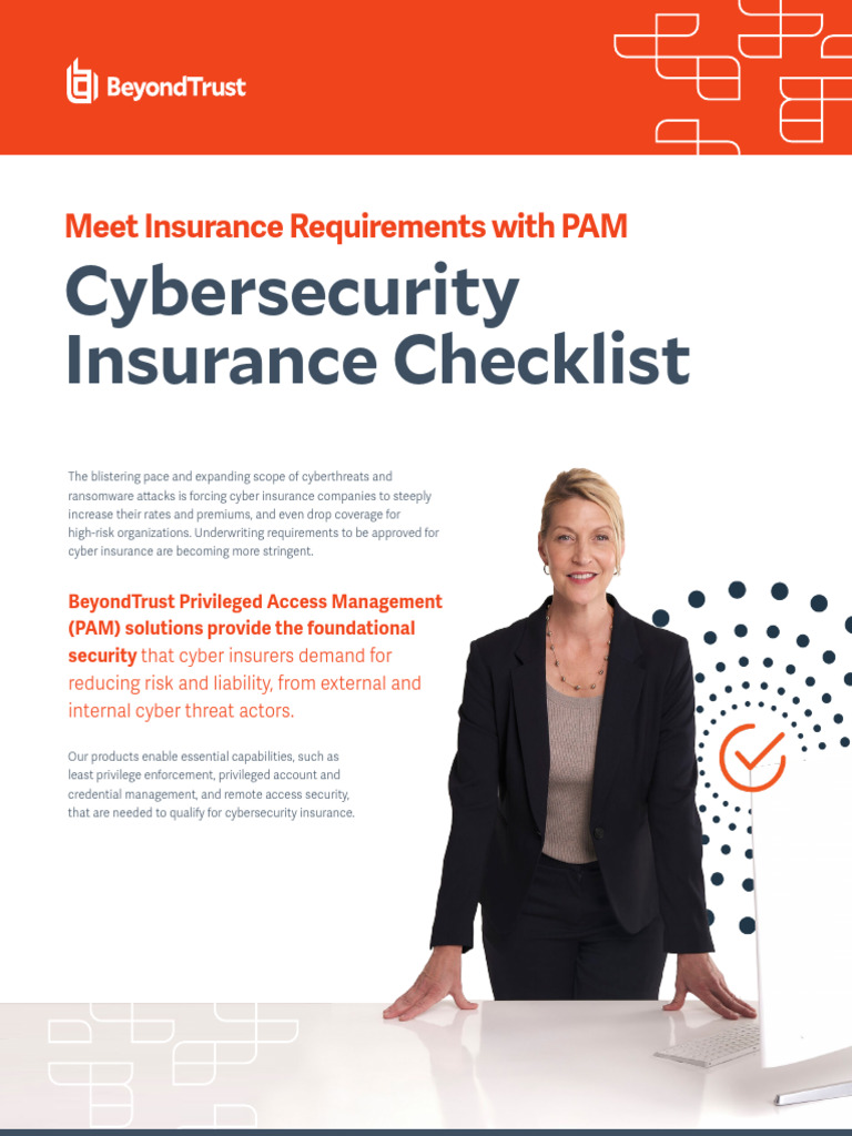 BT Cybersecurity-Insurance-Checklist Datasheet | PDF | Computer Security | Security