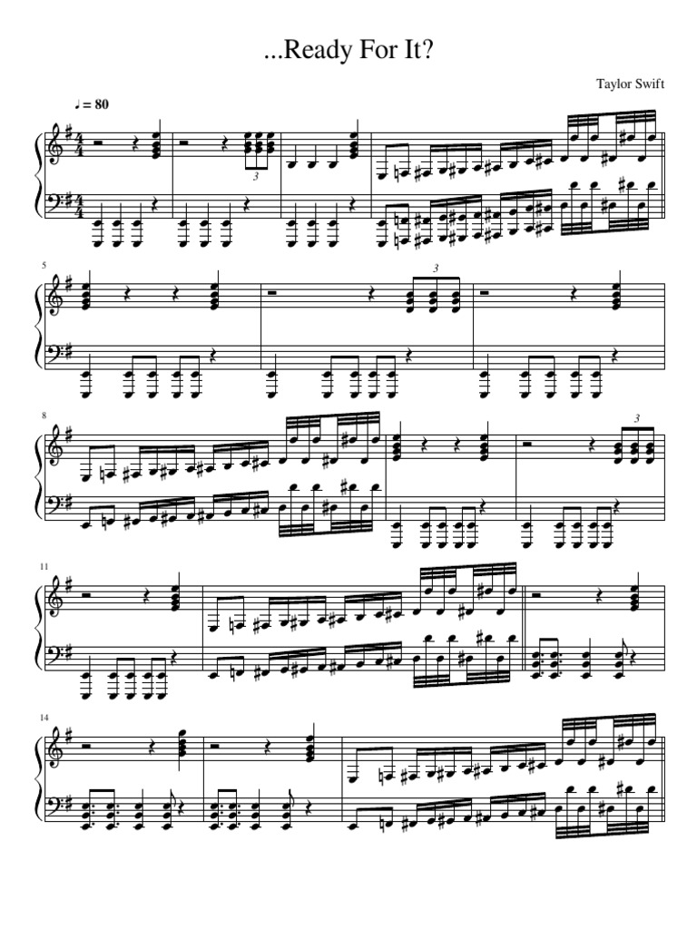 Ready For It Piano | PDF
