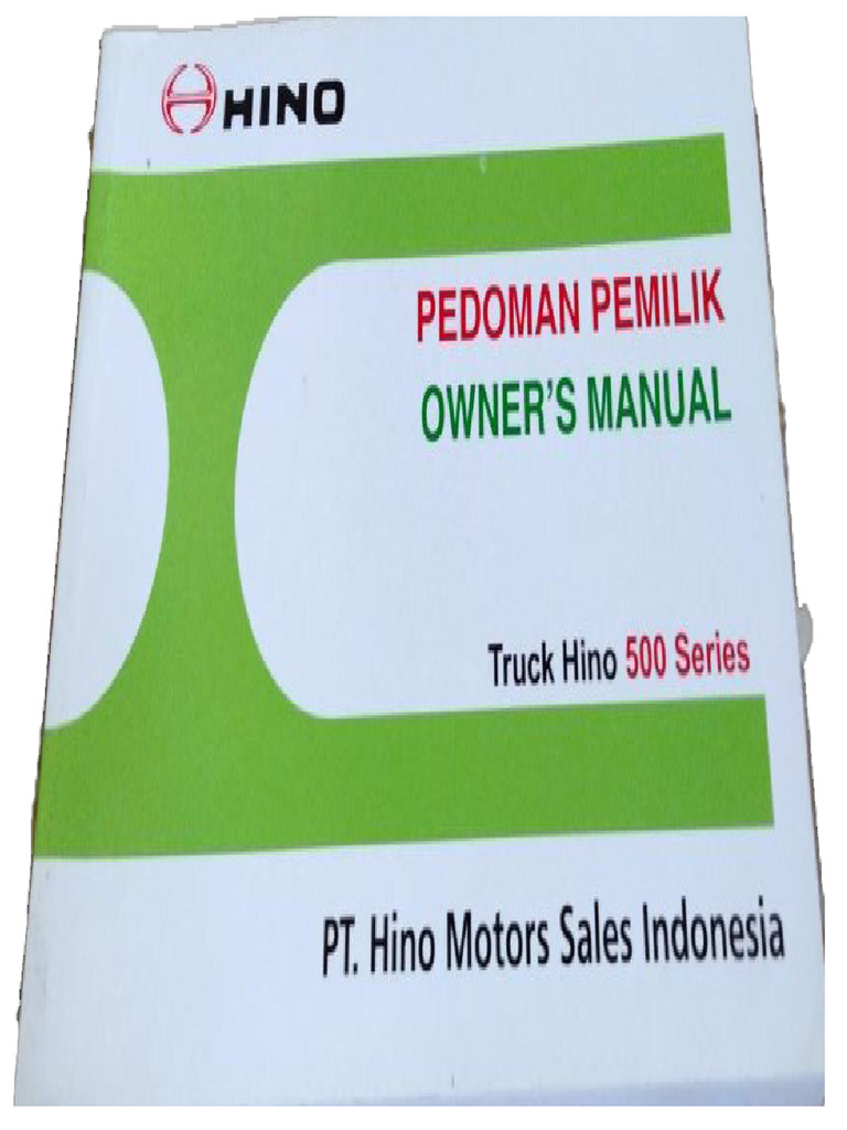 Owner Manual Hino 500 Series | PDF