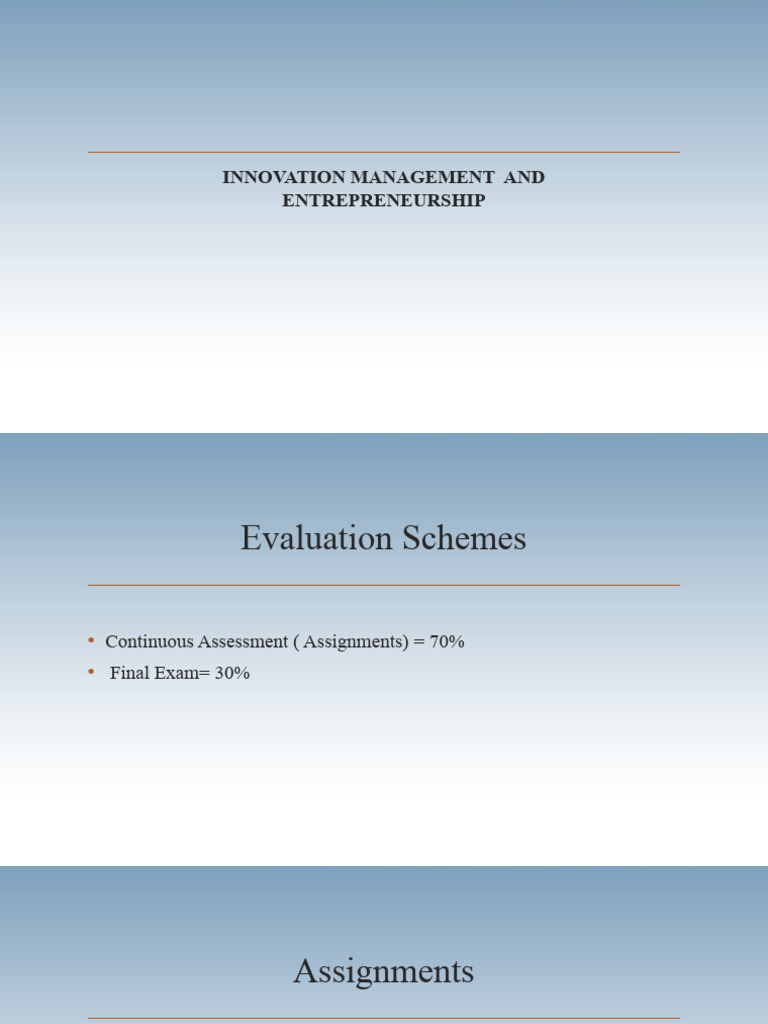 Entrepreneurship and Innovation | Download Free PDF | Entrepreneurship | Innovation