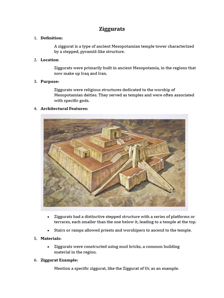 Ziggurats in Mesopotamian Civilization | PDF | Mesopotamia