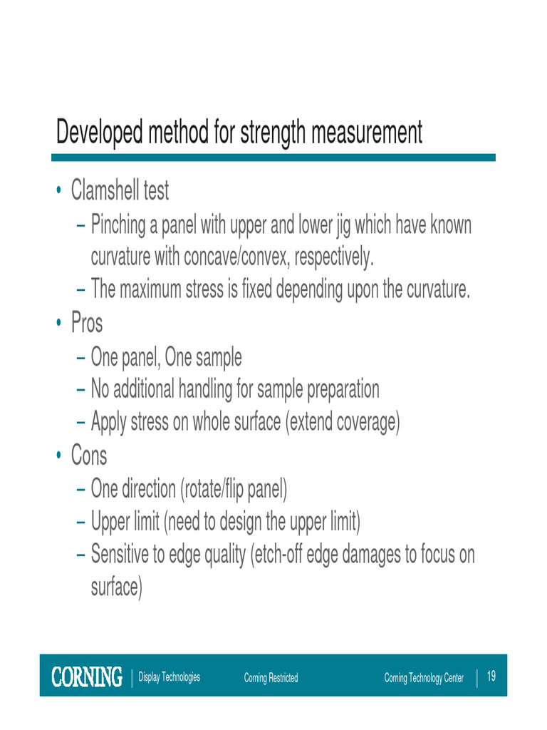 Developed Method For Strength Measurement: Clamshell Test | PDF ...