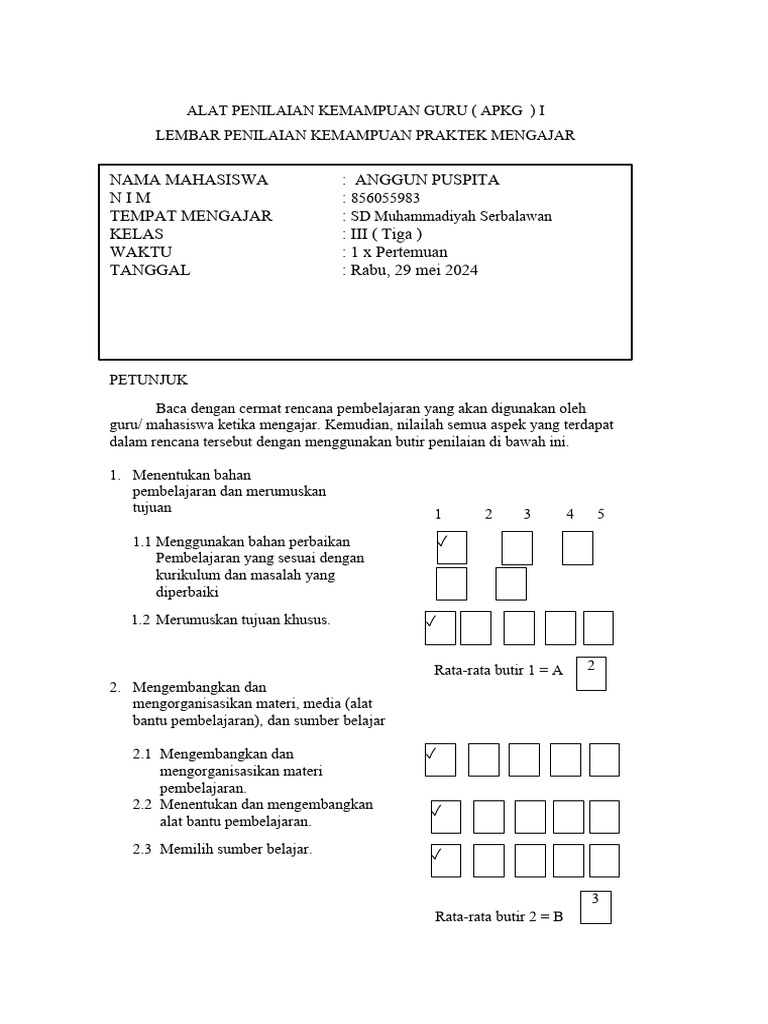 Apkg 1 Dan 2 1 | PDF | Karier & Perkembangan