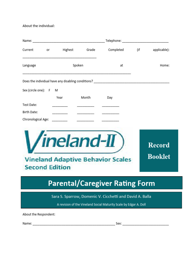 VABS Test Final | PDF | Verb | Grammatical Tense