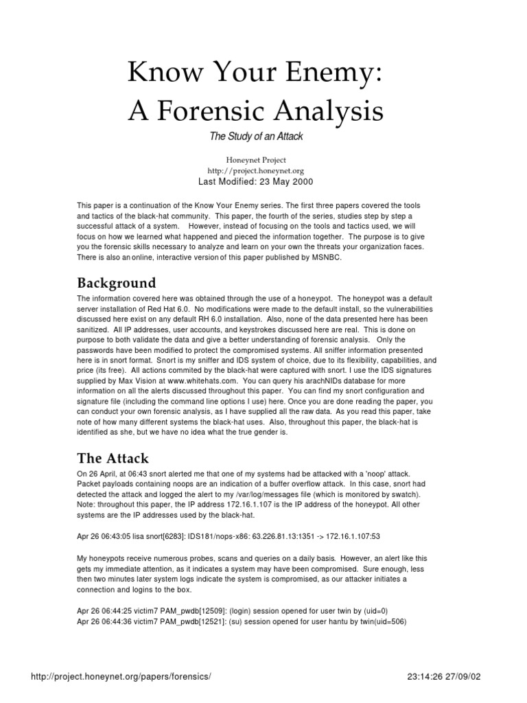 A Forensic Analysis | PDF | File Transfer Protocol | Superuser
