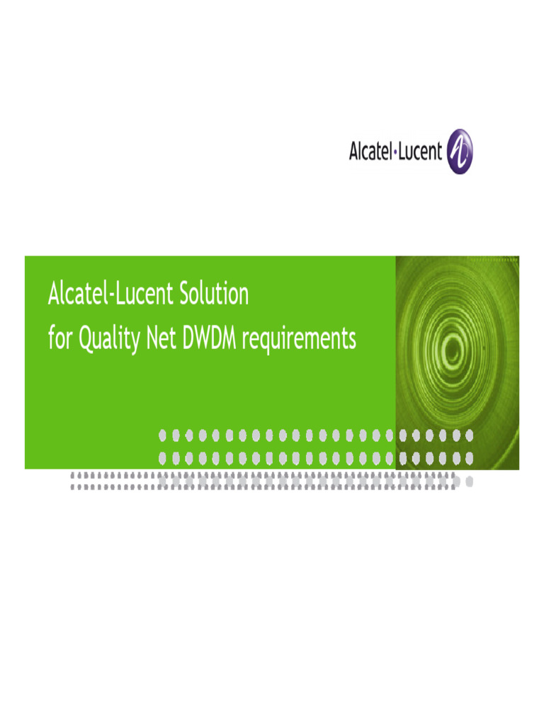 Why Alcatel-Lucent + More References | PDF | Wavelength Division Multiplexing | Computer Networking