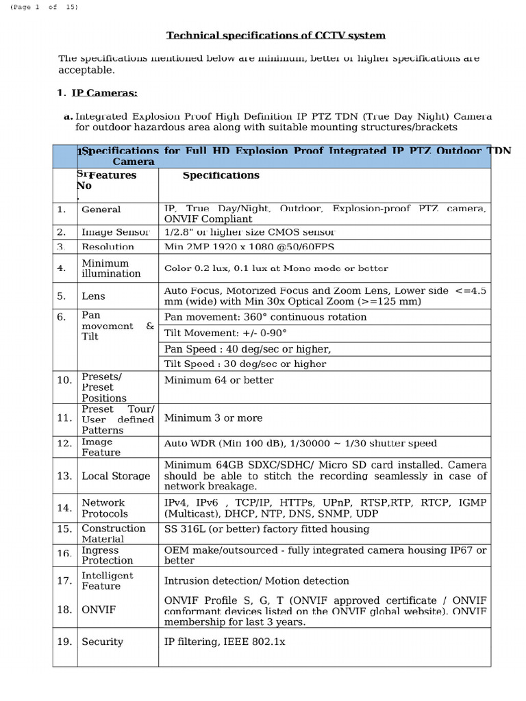 Tech Specs | PDF