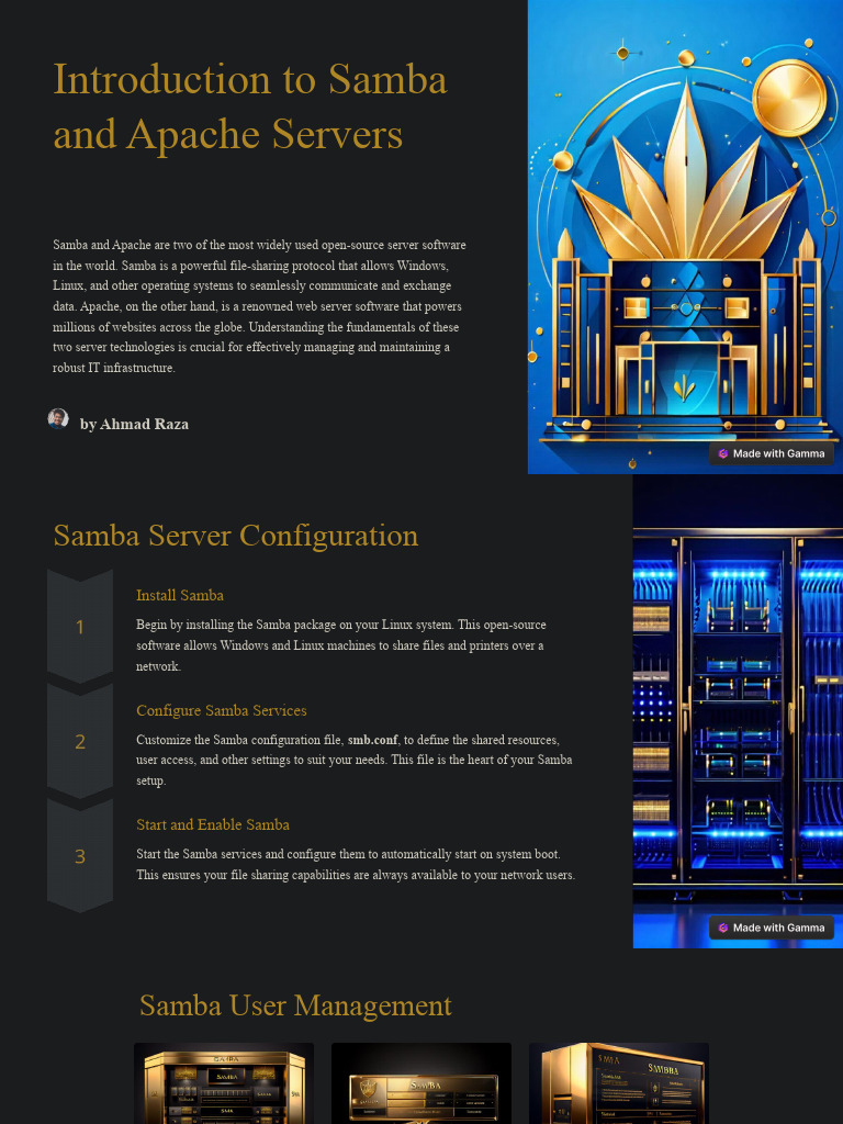 Introduction To Samba and Apache Servers | PDF | World Wide Web | Internet & Web