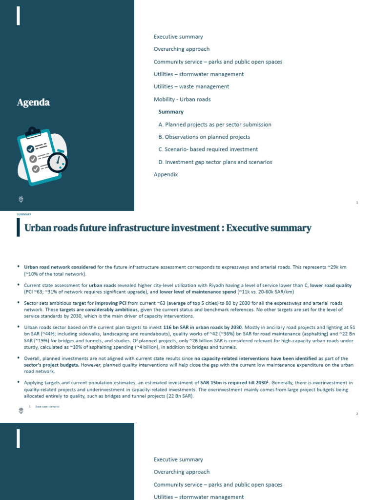 Infrastructure Assessment - Municipal - Investment Analysis v10 (Urban ...