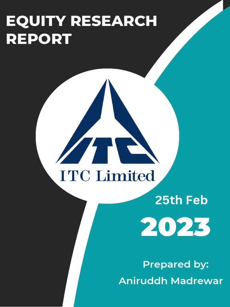 ITC Report | PDF | Discounted Cash Flow | Valuation (Finance)