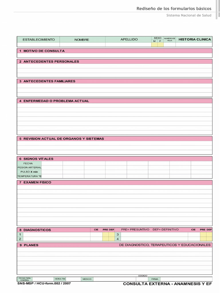 Formularios MSP | PDF
