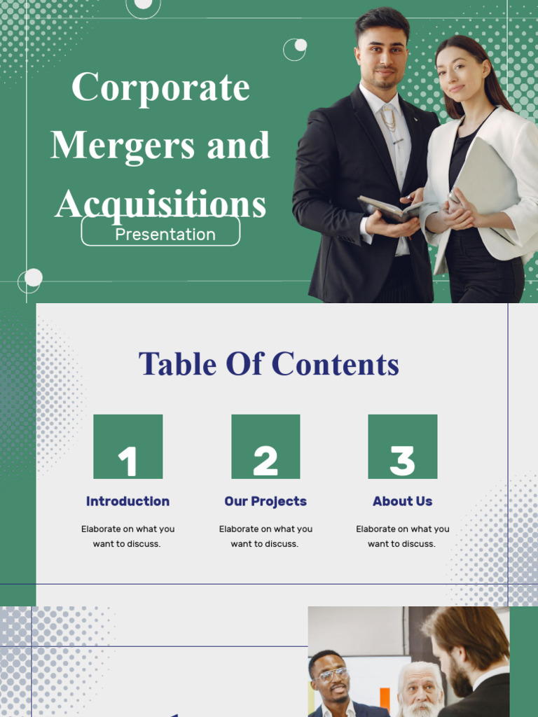 Corporate Mergers and Acquisitions Presentation | PDF | Human Communication