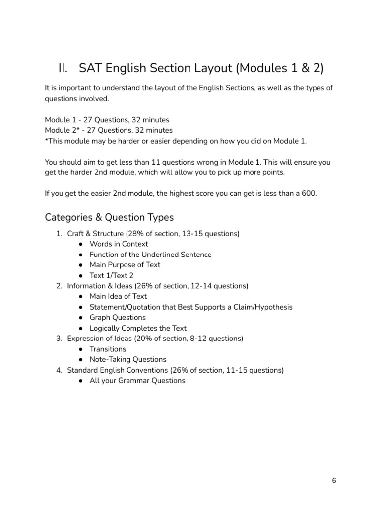 STP Guide To The Digital SAT English Modules | PDF | Sat | Question