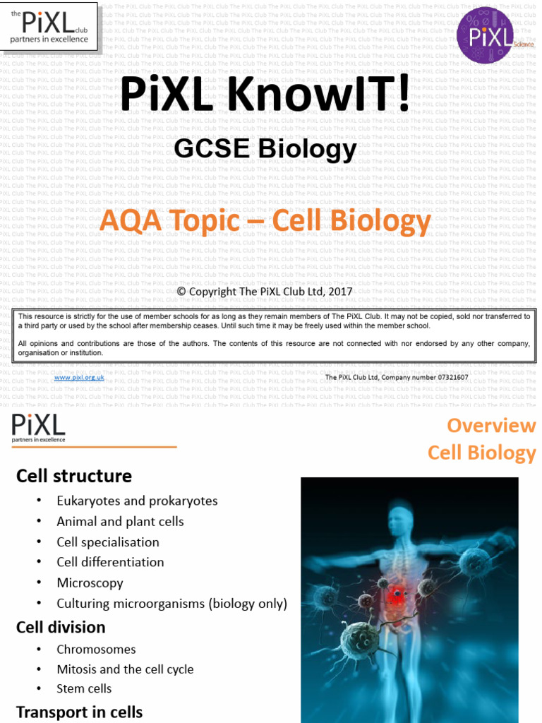AQA Biology Cell Biology KnowIT GCSE.196531191 | PDF | Cell (Biology ...