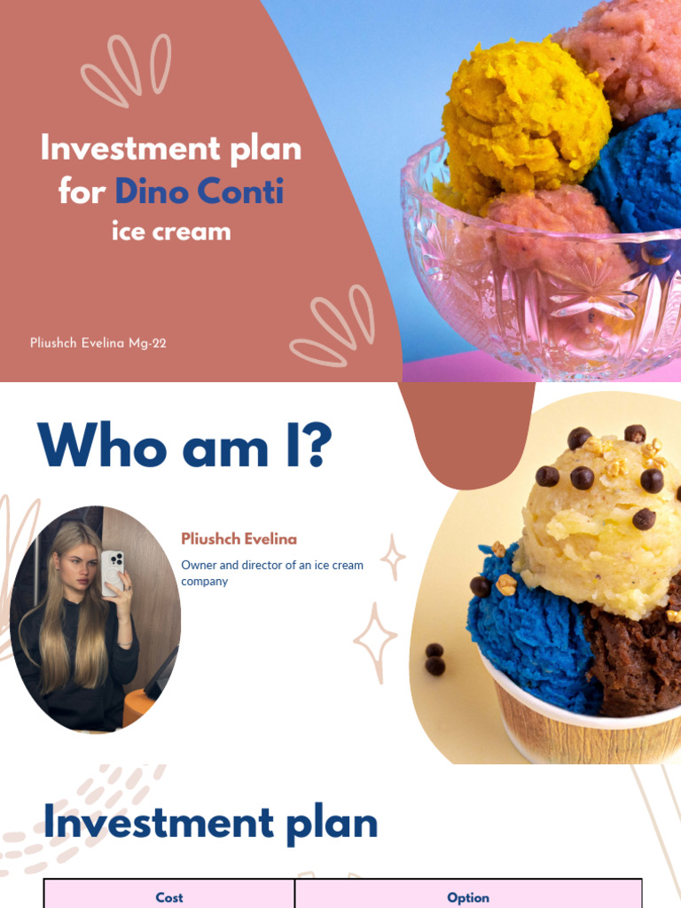 Investment Plan For Dino Conti Ice Cream | PDF