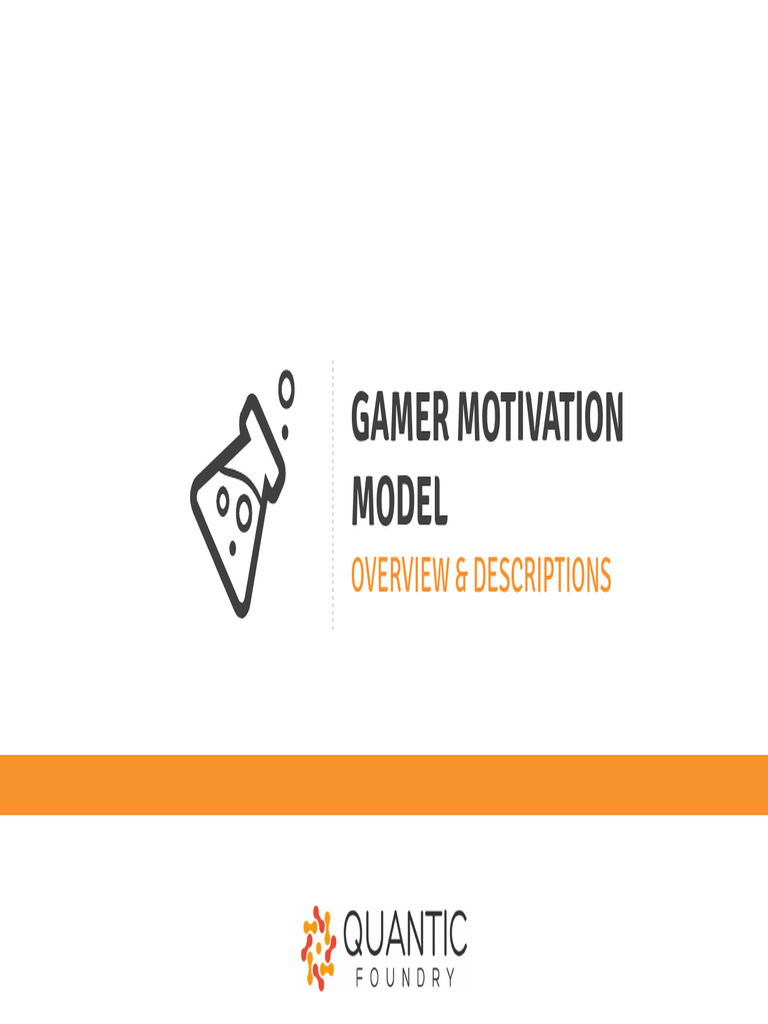 Gamer Motivation Model Overview | PDF | Video Game Gameplay | Gaming