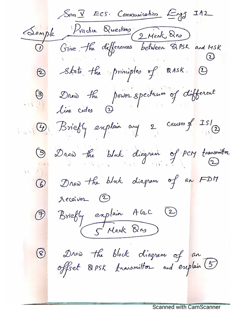 IA2 Sample Practice Questions | PDF