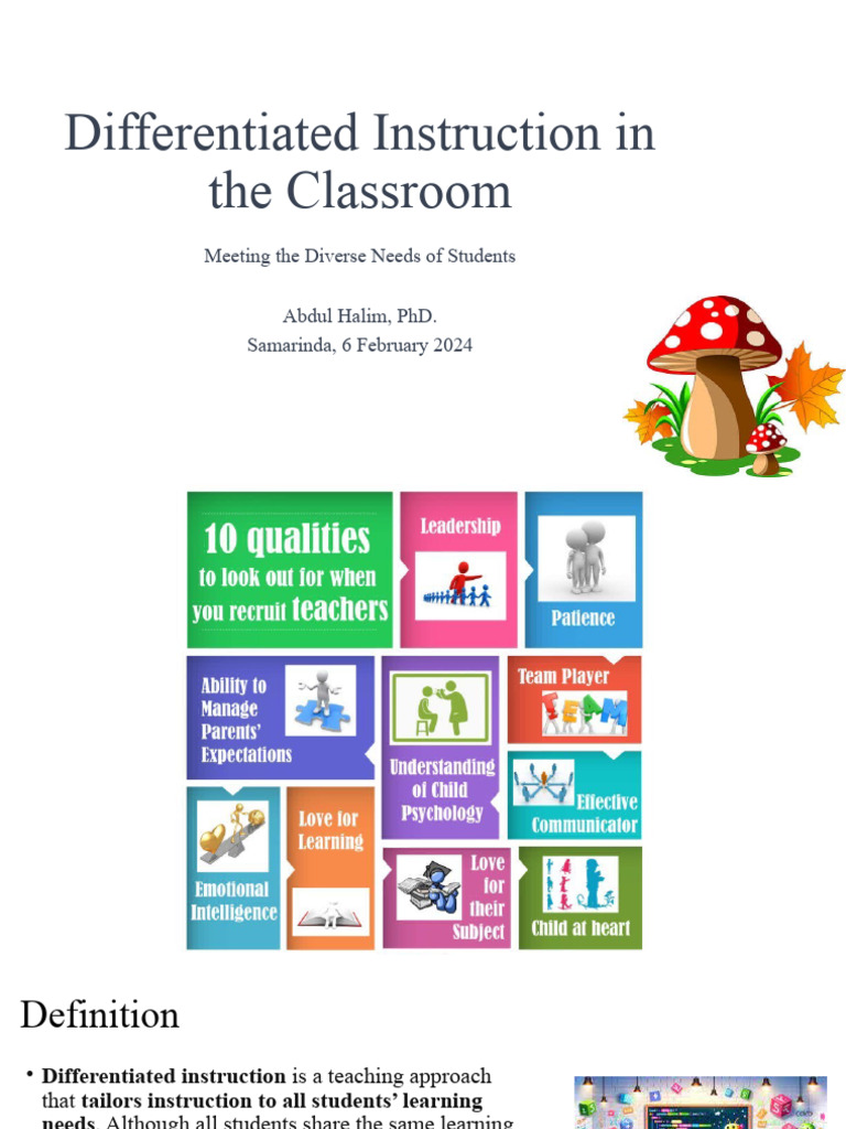 Differentiated Instruction in The Classroom Meeting 1 | PDF | Differentiated Instruction ...