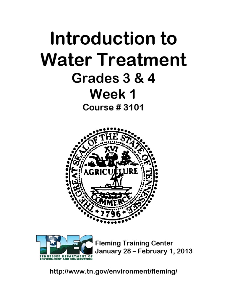 Introduction to Water Treatment 3&4 | PDF | Water Purification | Chlorine