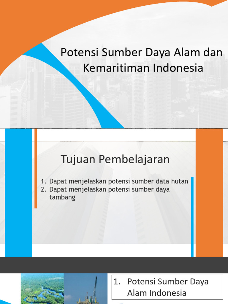 Potensi Sumber Daya Alam Dan Kemaritiman Indonesia | PDF | Sains ...