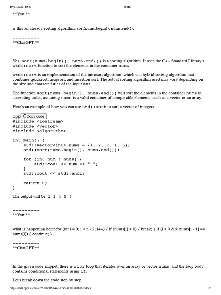 3 Sum | Download Free PDF | Control Flow | Computer Programming