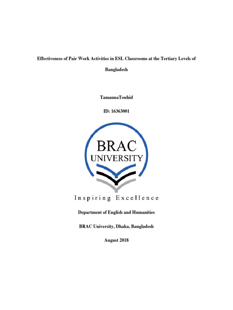 Benefits of Pair Work in ESL Classrooms | PDF | Learning | Second ...