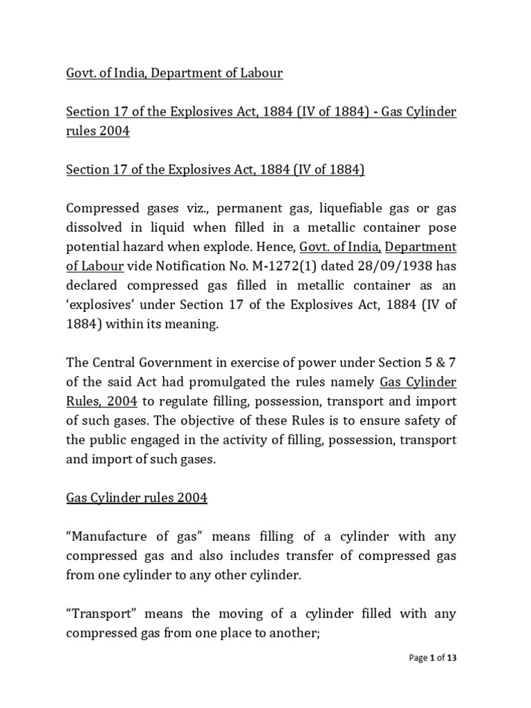 Gas Cylinder Specification | Download Free PDF | Liquefied Petroleum ...