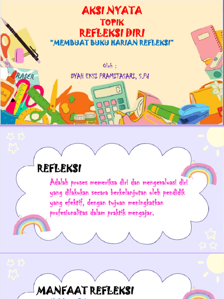 2024 Refleksi Diri Membuat Buku Harian Refleksi Pdf