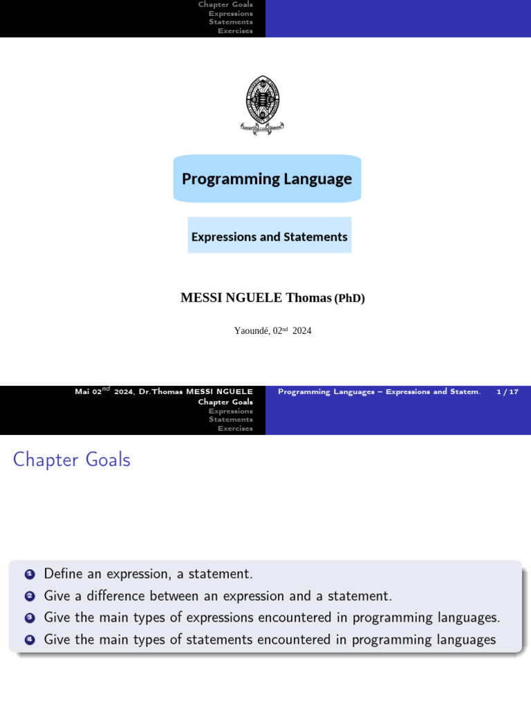 Expression And Statements Pdf Boolean Data Type Software Development 6203