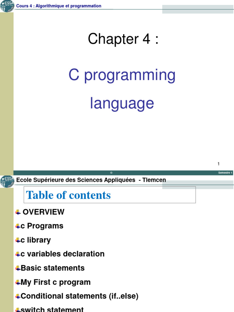 C Programming Basics Guide | PDF | C (Programming Language) | Computing