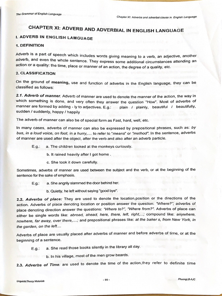 Grammatical Methodology - 12 | PDF