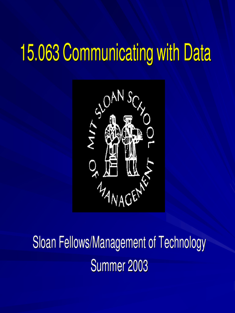 MIT Communicating With Data | PDF | Decision Making | Analysis