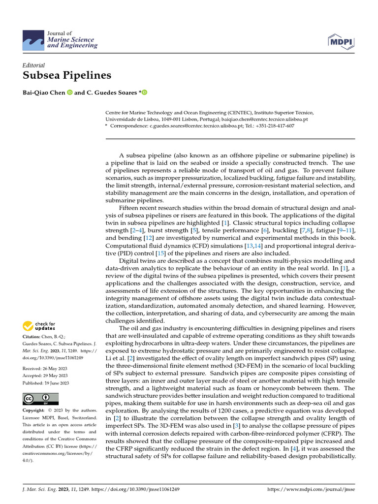 Subsea Pipelines | Download Free PDF | Buckling | Fatigue (Material)
