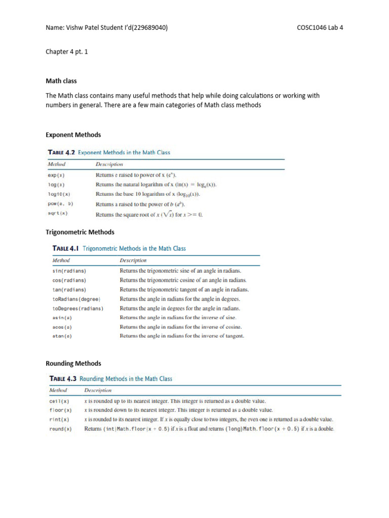 COSC1046 - Chapter 4 Part 1 | PDF | Data Type | Computing