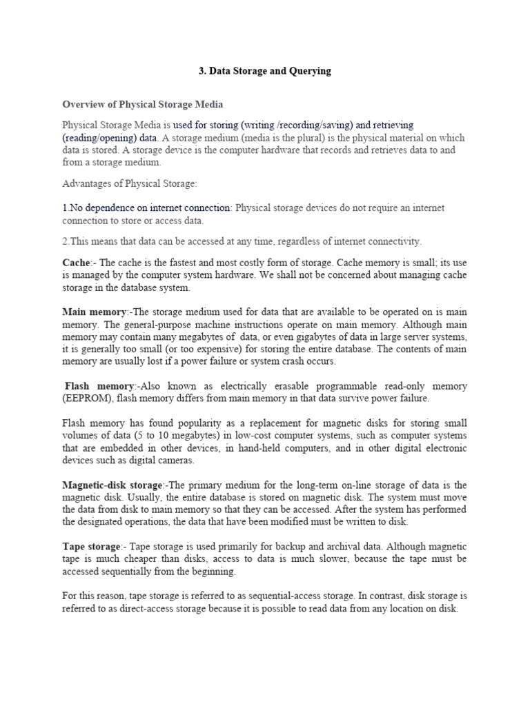 Unit 3 | PDF | Database Index | Computer Data Storage