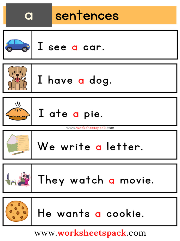 Free Kindergarten Sight Word Sentences Worksheets PDF | PDF