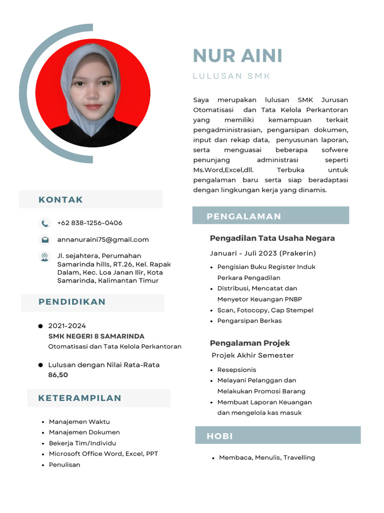 CV - Nur Aini | PDF