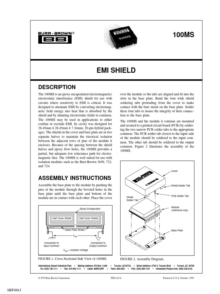 0100ms | PDF | Electromagnetic Interference | Printed Circuit Board