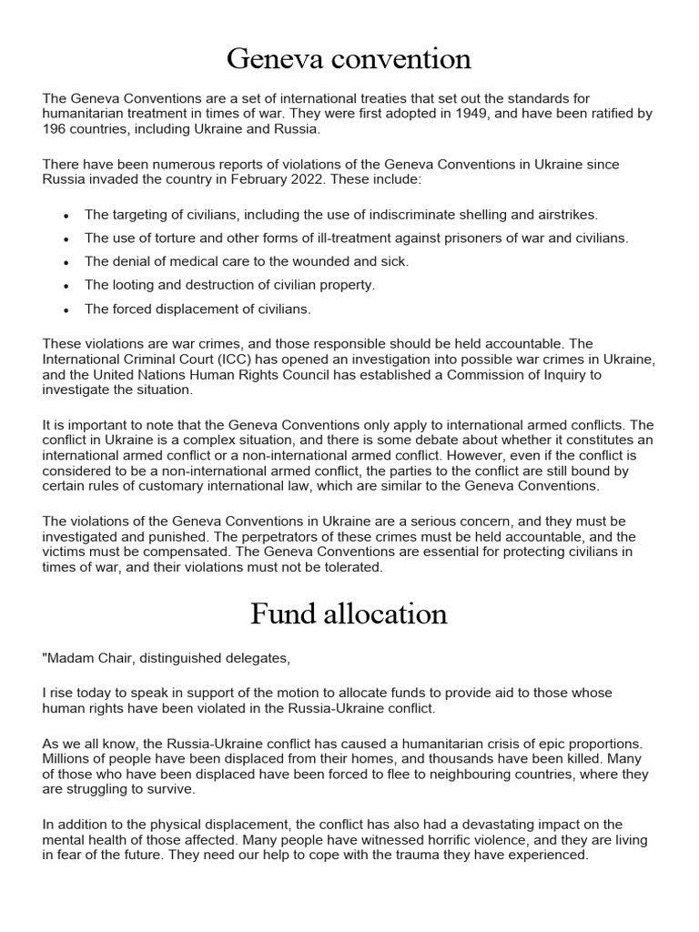 Geneva convention | Download Free PDF | Geneva Conventions | War Crime