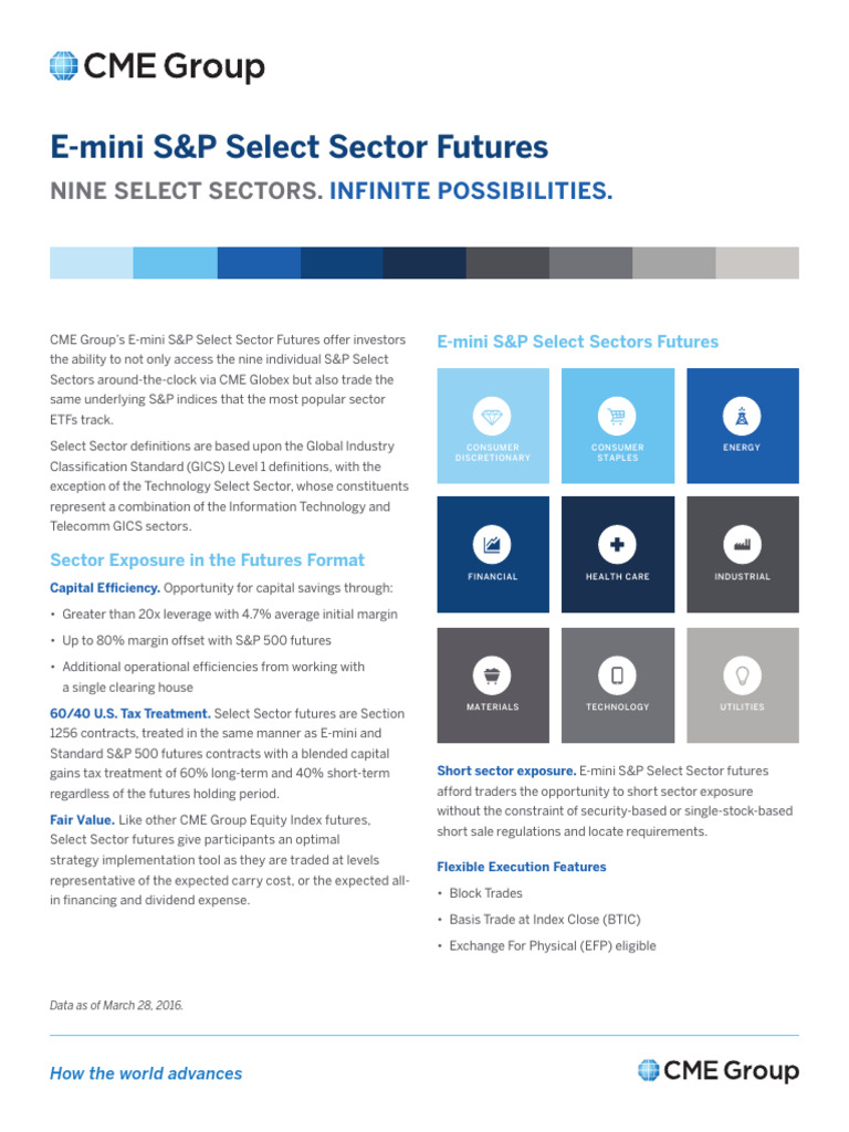 E-mini S&P Select Sector Futures Overview | PDF | Futures Contract ...