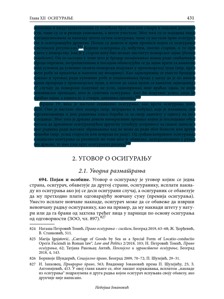 Ugovor o Osiguranju 240602 100108 | PDF