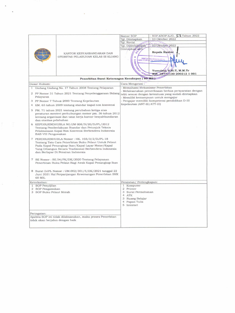 Penerbitan SKK 60 MIL | PDF