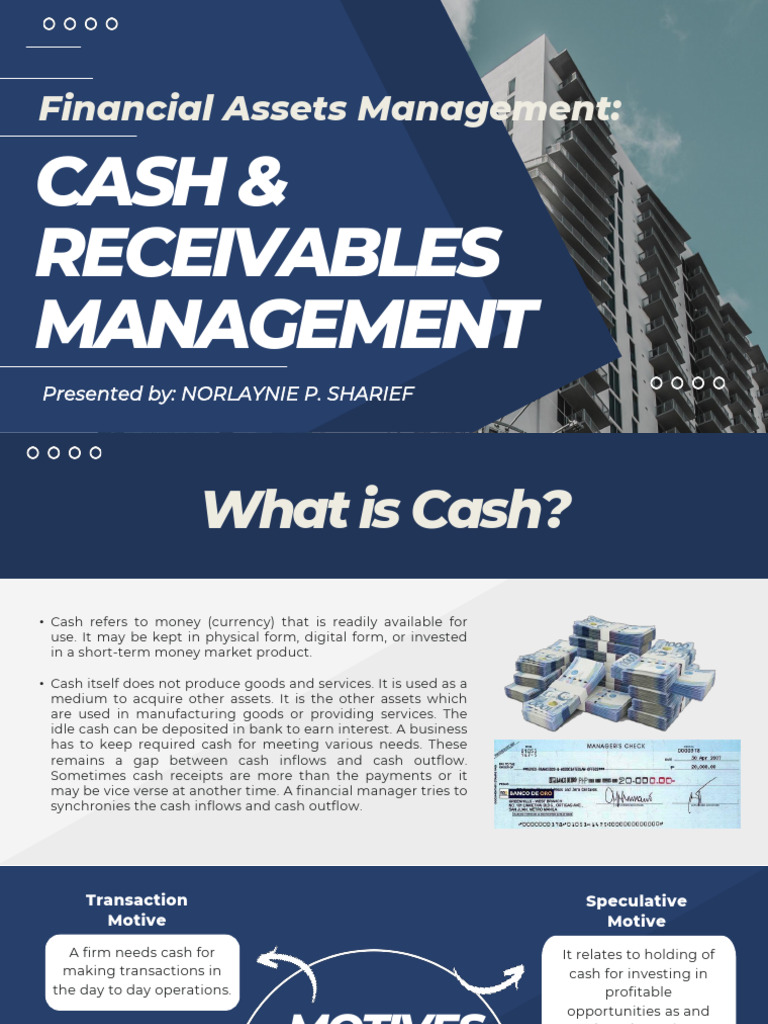 Cash and Receivables Management Report | Download Free PDF | Cash | Expense