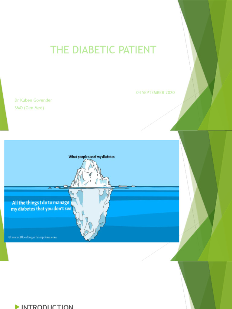 The Diabetic Patient | PDF | Diabetes | Diabetes Management
