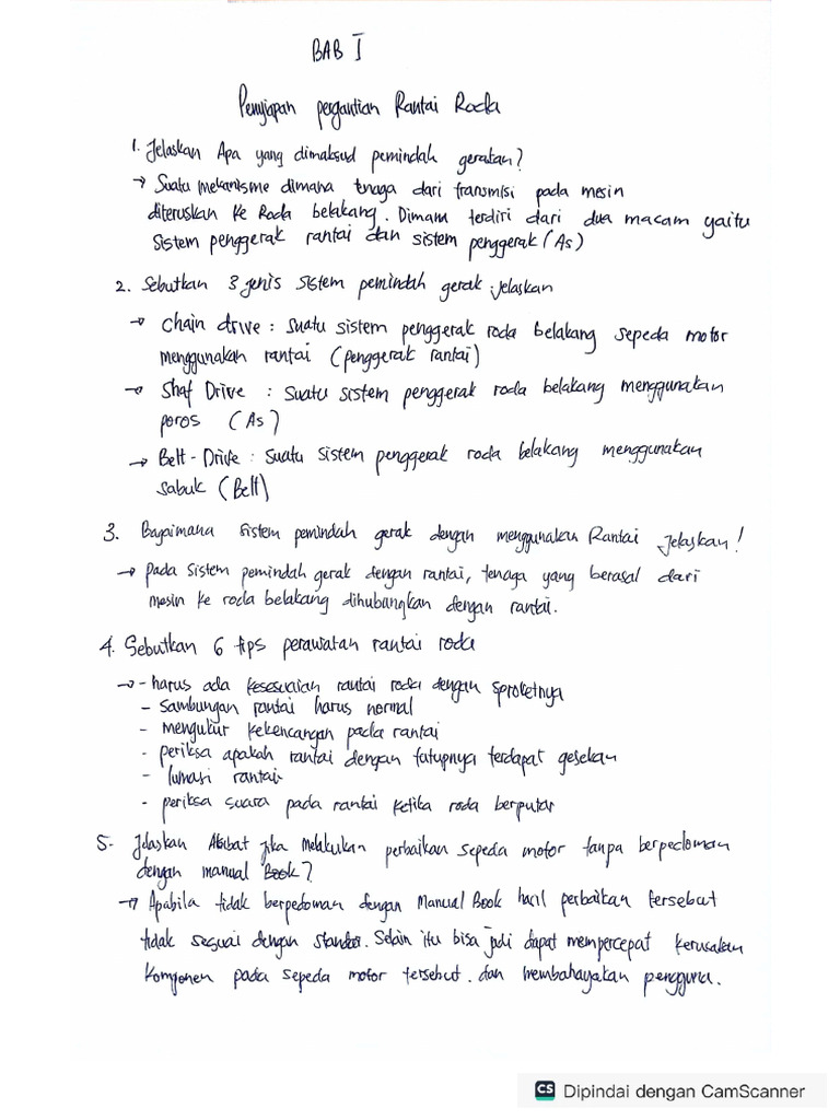 Perawatan Rantai Roda | PDF