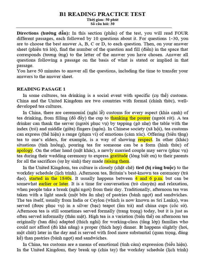 B1 READING PRACTICE TEST_02 | Download Free PDF | High Speed Rail | Train