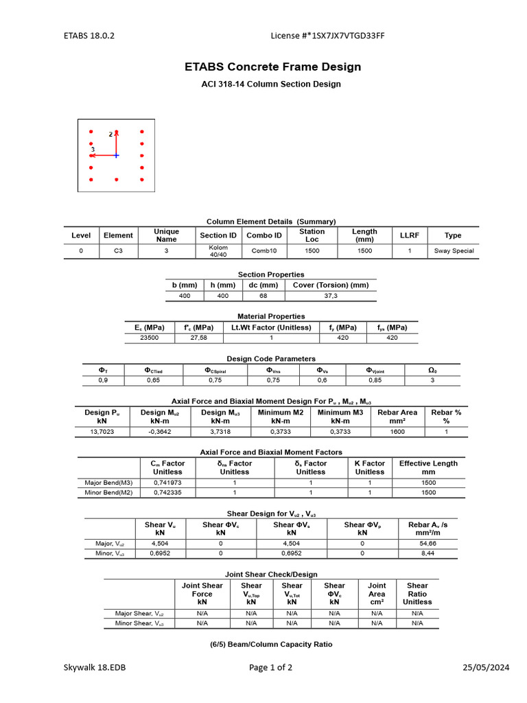 DESAIN KOLOM | PDF | Structural Engineering | Building Materials