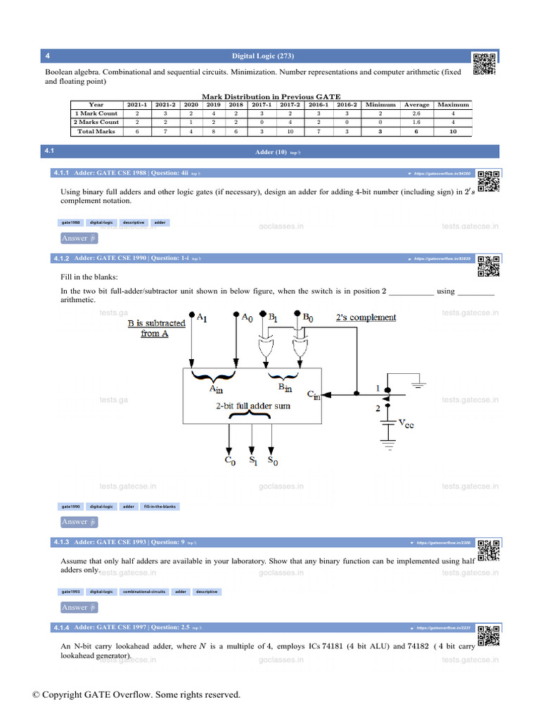 Gate DLD | PDF | Boolean Algebra | Teaching Mathematics